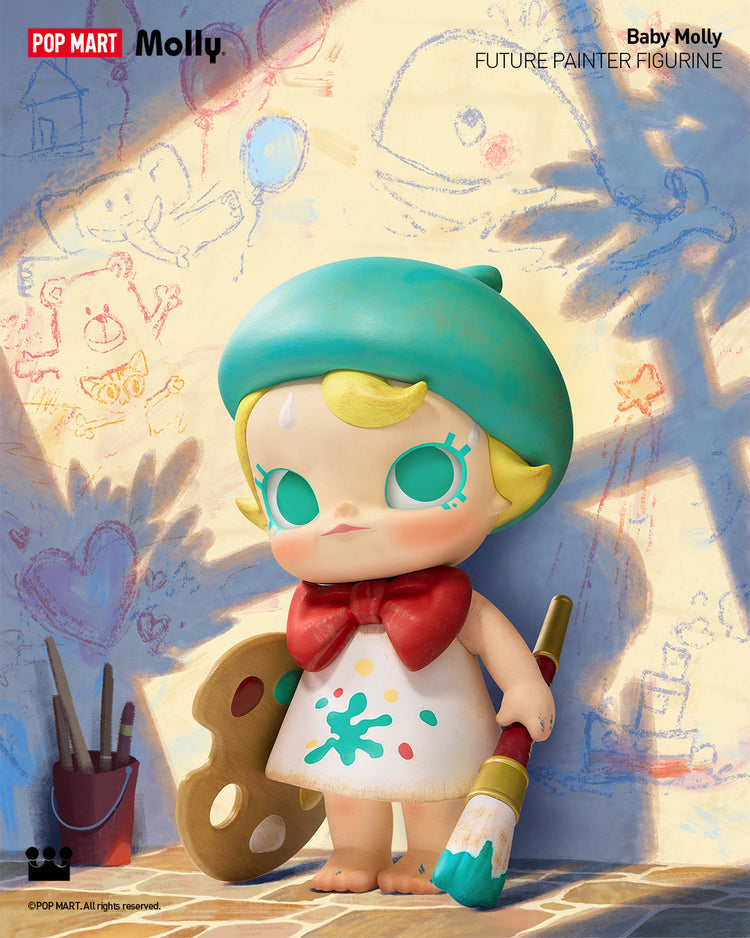 Baby Molly Future Painter Figurine By Pop Mart – The Little Things