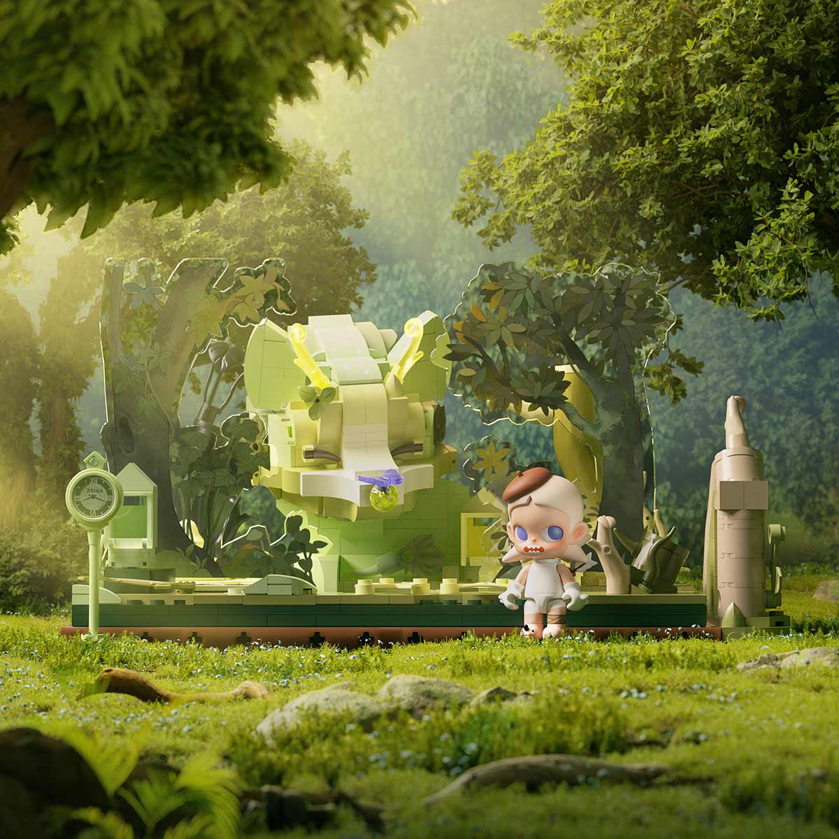 Zsiga Walking Into The Forest Series Blocks-Tender Beast By Pop Mart ...