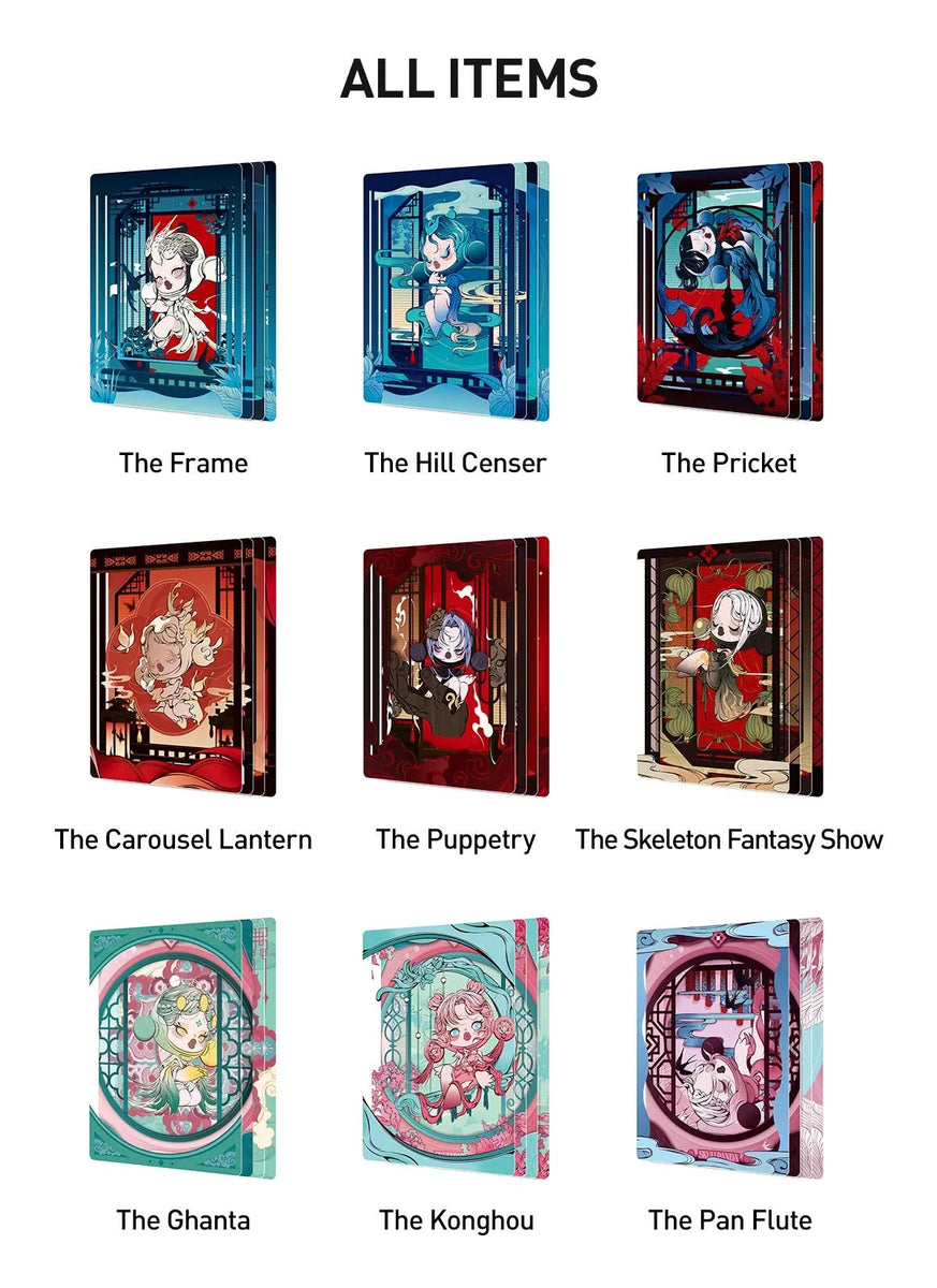 Skullpanda The Mirage Series Figures Art Collection Cards By Pop Mart ...