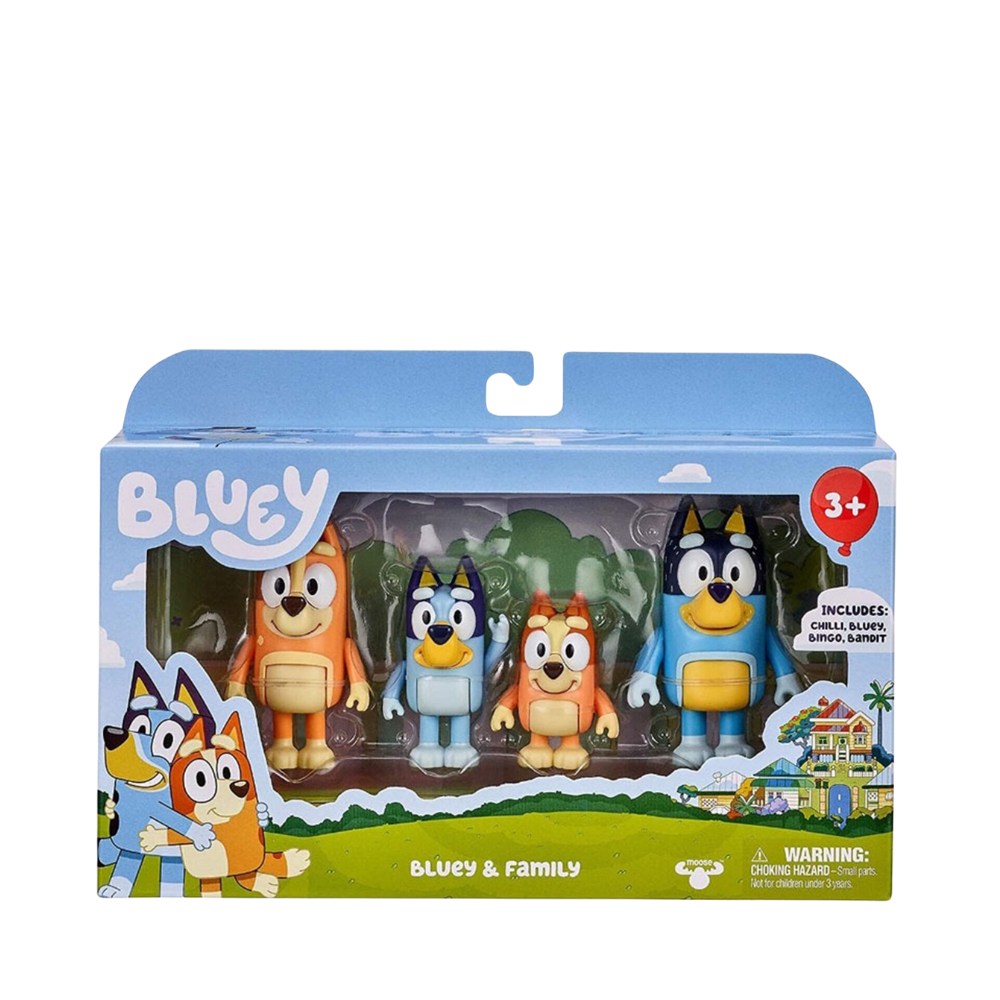 Bluey S1 Figure 4 Family Pack By Moose Toys – The Little Things