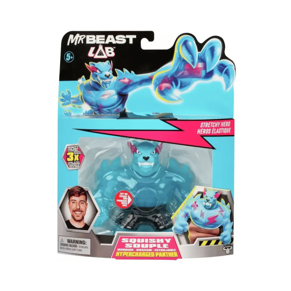 MRBEAST LAB W1 STRETCH HERO HYPERCHARGED PANTHER By Moose Toys – The ...