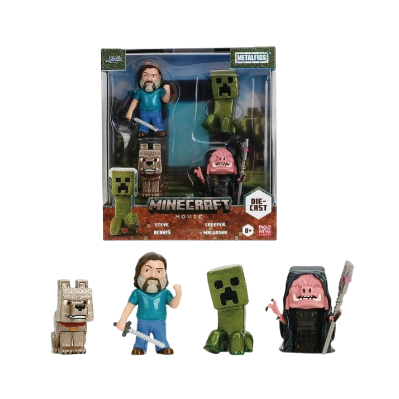 Minecraft Movie 4-Pack 2.5" Figures By Jada – The Little Things