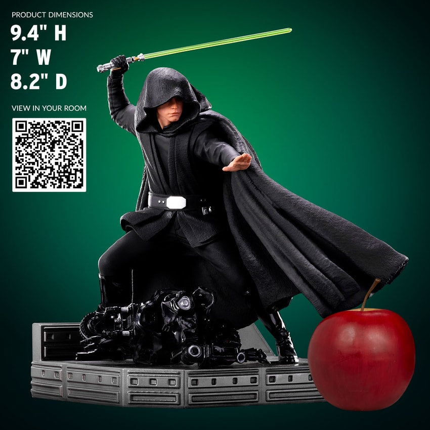 Starwars Luke Skywalker Combat Version 1/10 Art Scale Statue by Iron S ...