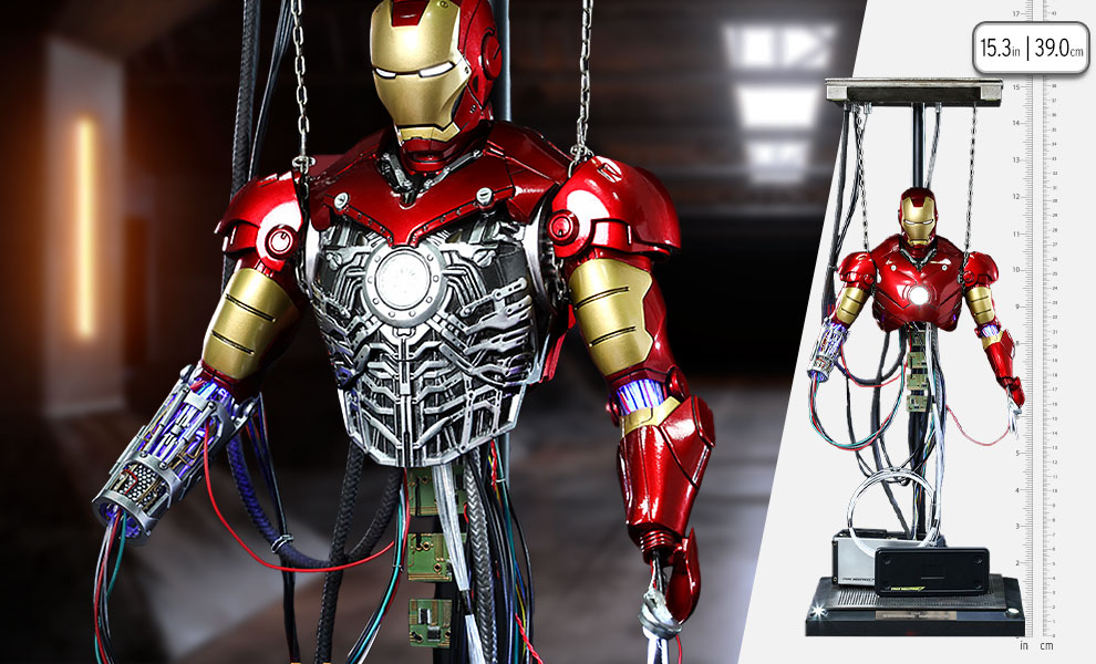 Iron Man Mark III (Construction Version Reissue) 1/6 Scale Statue by S ...