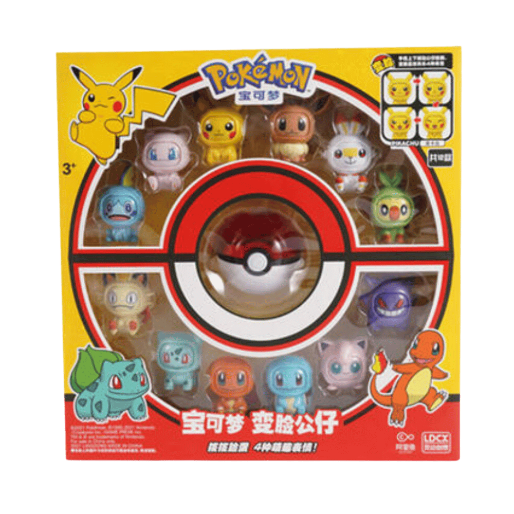 Pokemon Face Off Figures- 12 Pieces Pack - Deluxe Set By LingDong – The ...