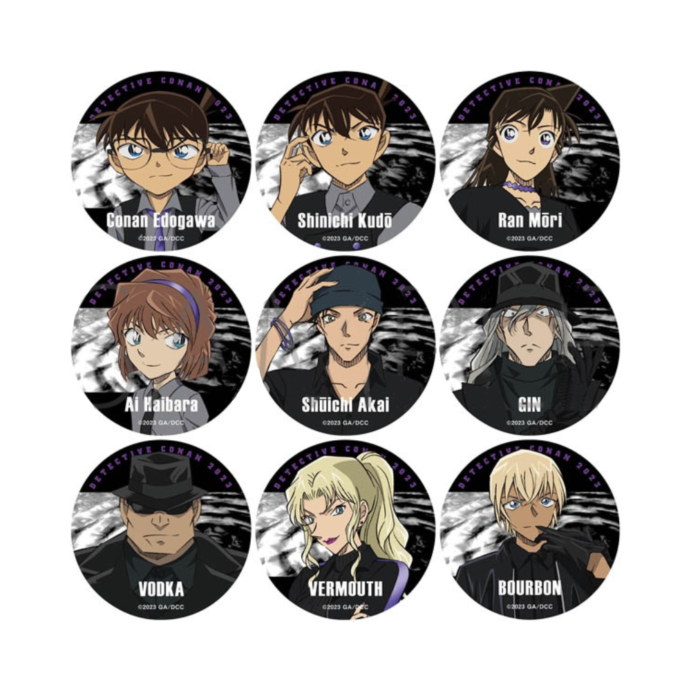 Detective Conan: Black Iron Fish Shadow - Character badge (1 Random ...