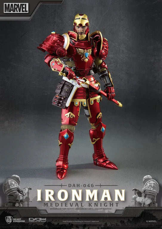 Marvel: Iron Man Medieval Knight Dynamic Action Heroes (D.A.H.) Action ...