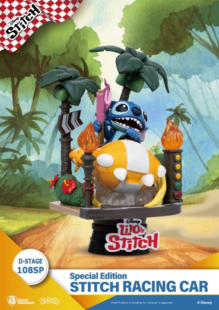 Disney Stitch Racing Car Special Edition DS-108SP By Beast Kingdom ...