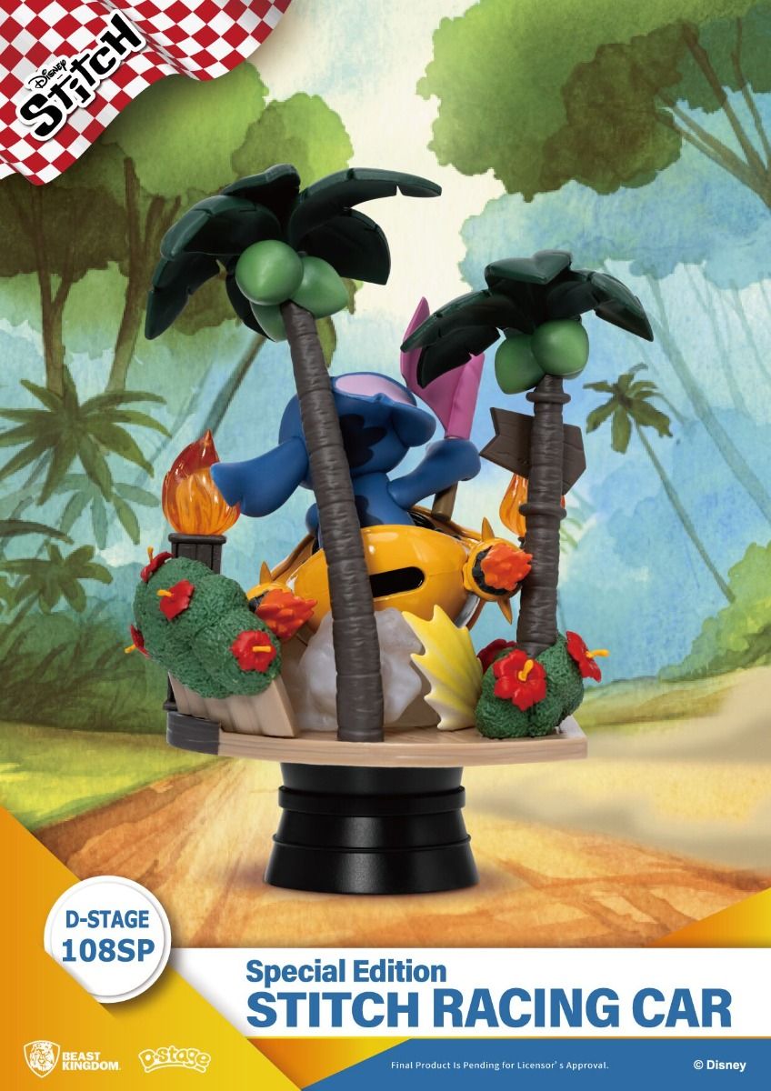 Disney Stitch Racing Car Special Edition DS-108SP By Beast Kingdom ...