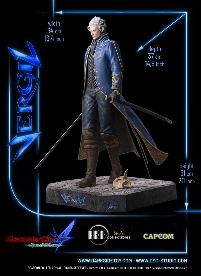 Vergil Devil May Cry 4 Premium Statue By Darkside Collectibles – The ...