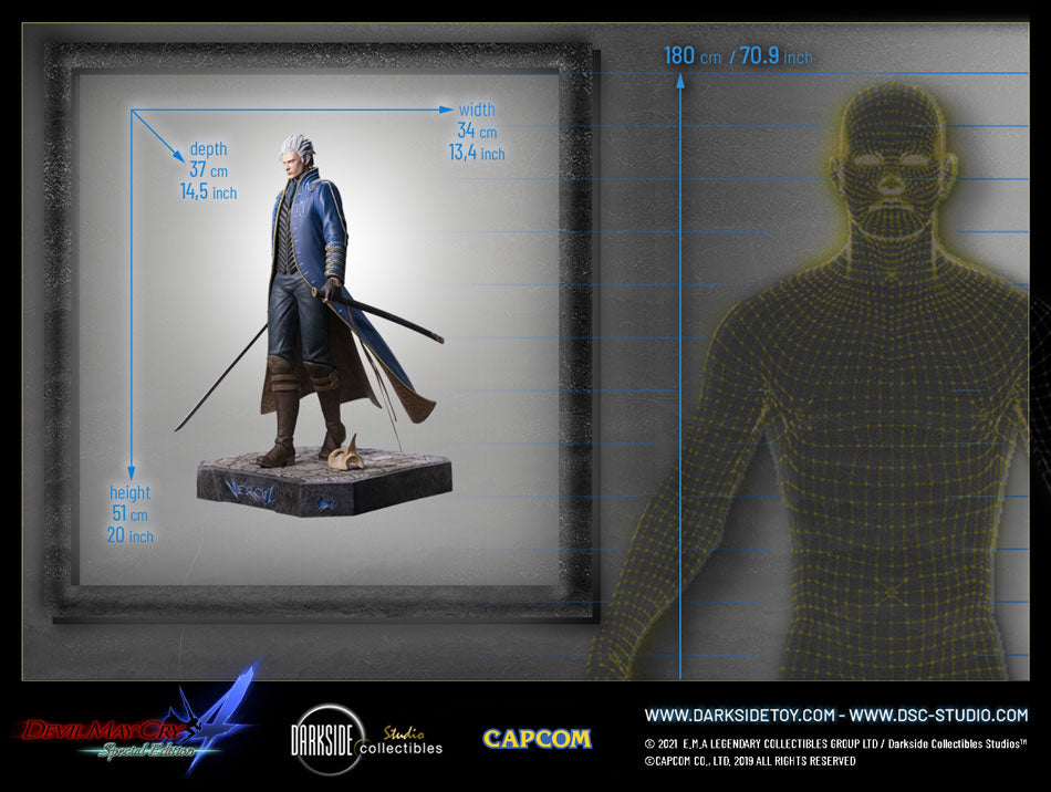 Vergil Devil May Cry 4 Premium Statue By Darkside Collectibles – The ...