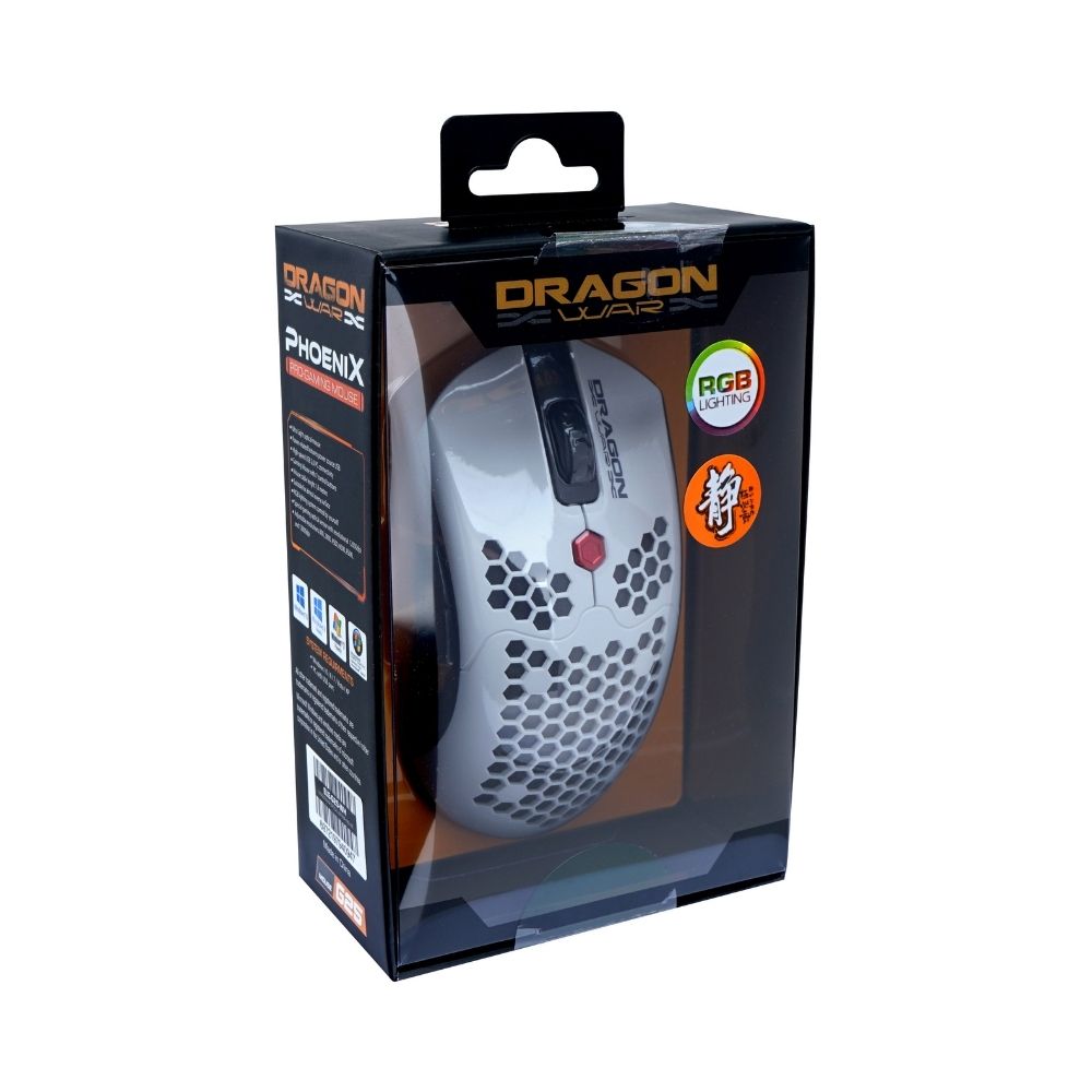 Dragon War G25 RGB gaming mouse (White) – The Little Things