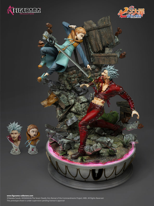 Seven Deadly Sins Ban vs King Statue by Figurama Collectors – The ...