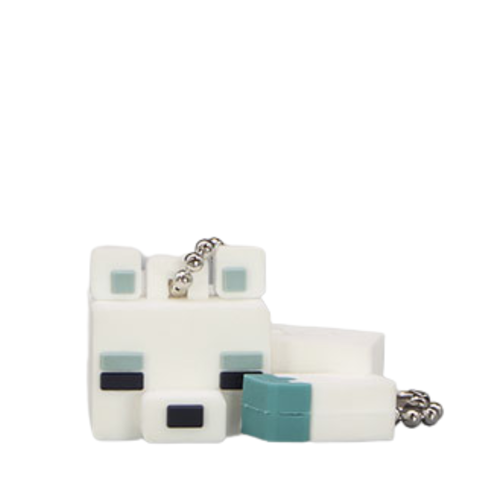 Minecraft Rubber Keychain Fox by Furyu – The Little Things