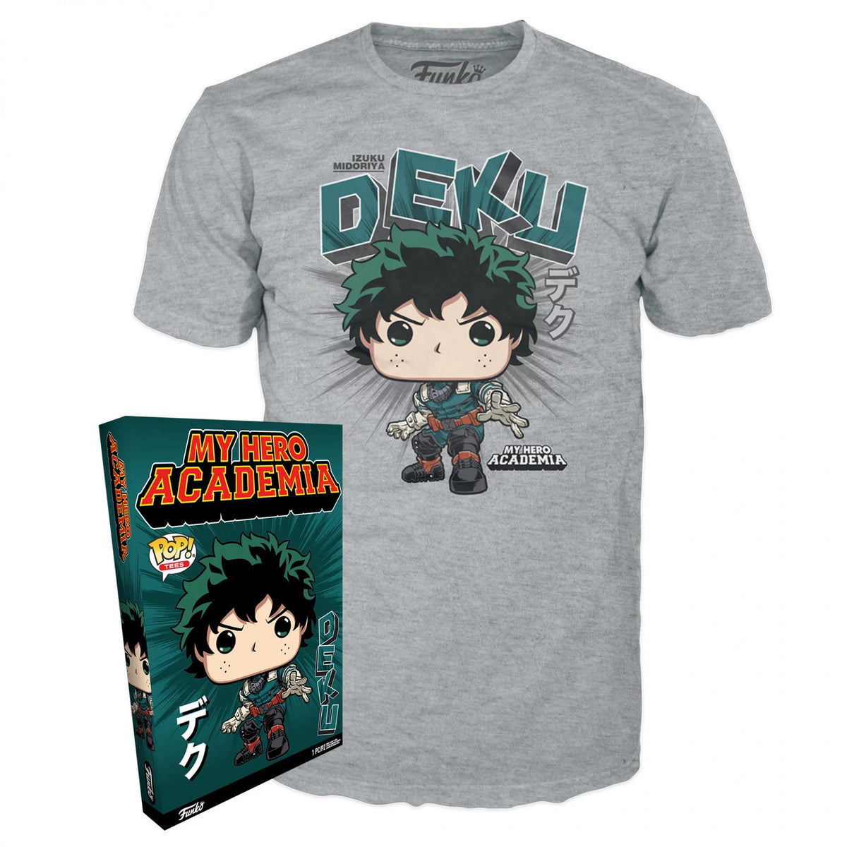 Funko Shirts : My Hero Academia Boxed Tee - Deku (Small) – The Little ...
