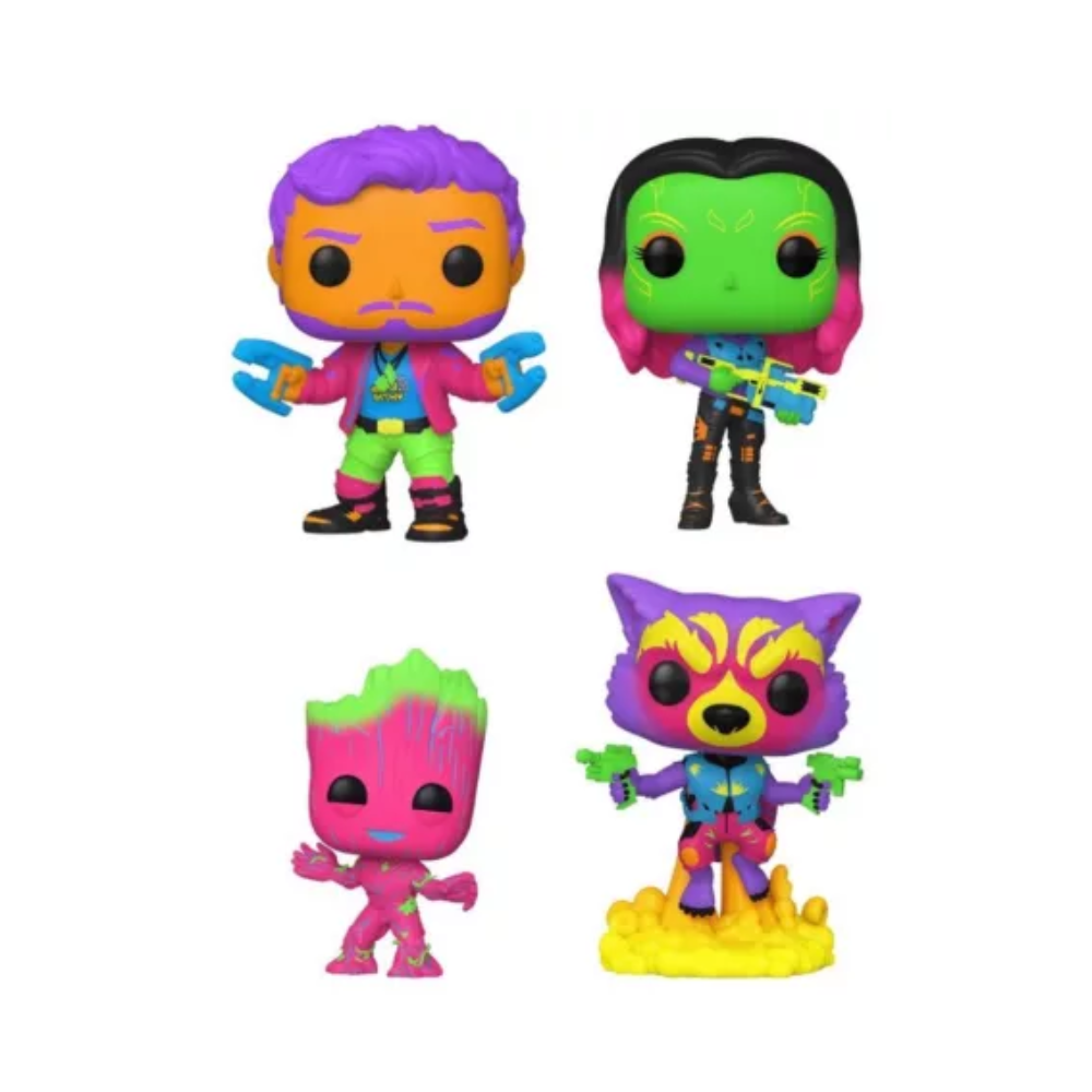 Funko 4 Pack : Marvel Guardians of the Galaxy - Star-Lord / Gamora/Gro ...