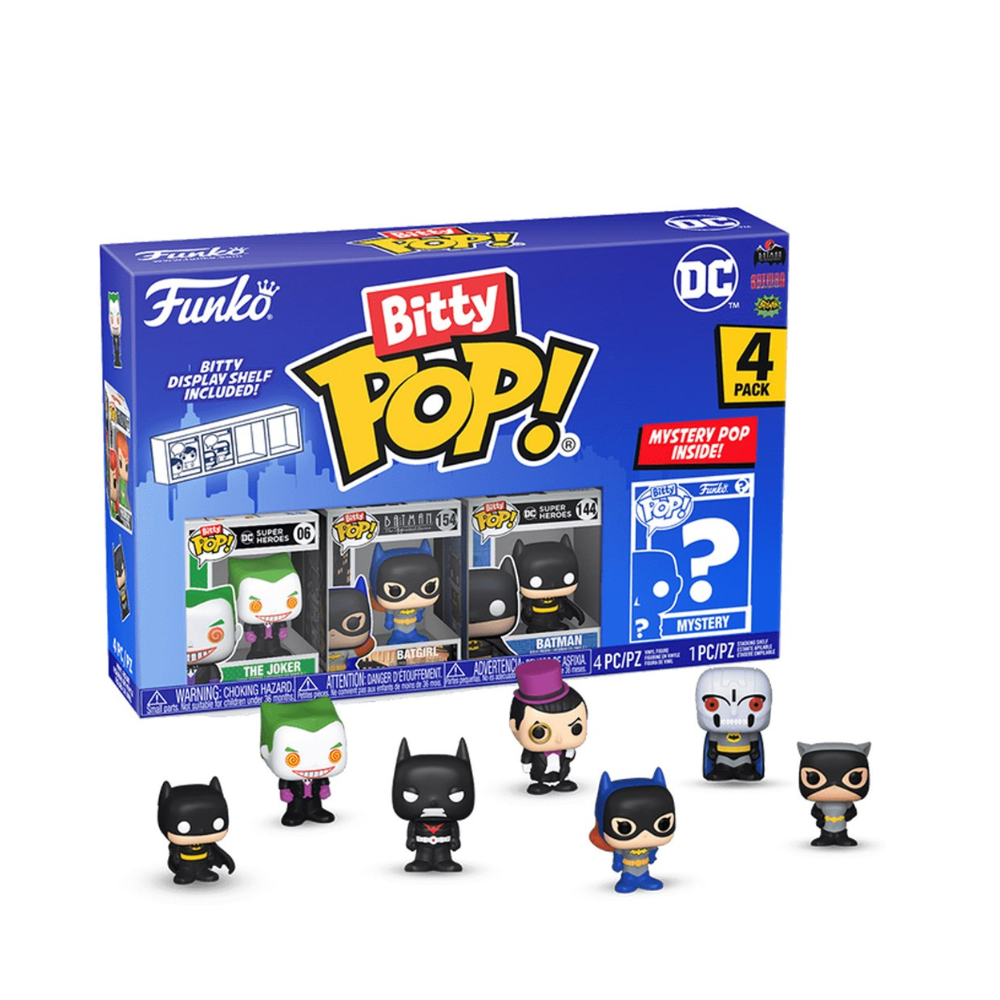 Funko Bitty POP! DC Comics 4 Figure Pack Includes The Joker, Batgirl ...