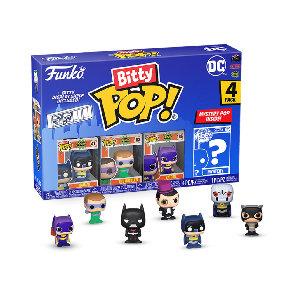 Funko Bitty POP! DC Comics 4 Figure Pack Includes Batman,The Riddler ...