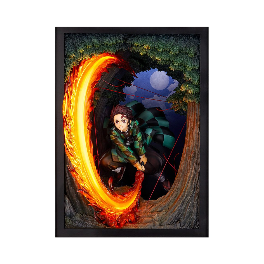 Demon Slayer Tanjiro Kamado: Hinokami Kagura Dance 1/7 Scale Diorama b ...