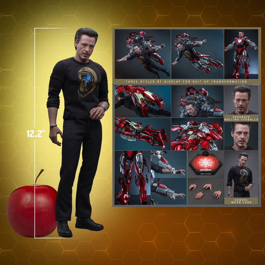 HT Tony Stark Mark V11 Suit up version Sixth Scale Figure – The Little ...