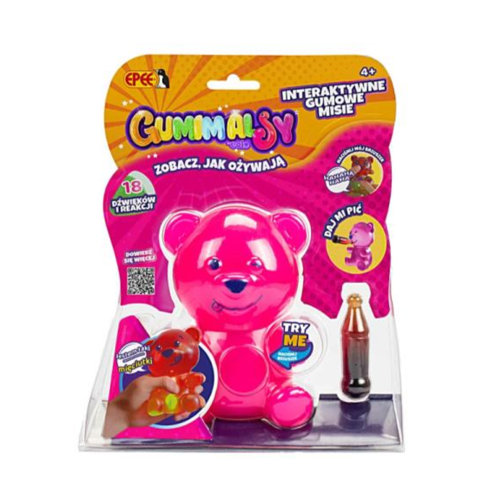 RUBBERY SQUEEZABLE GUMMY-BEAR SHAPE PINK COLOR – The Little Things
