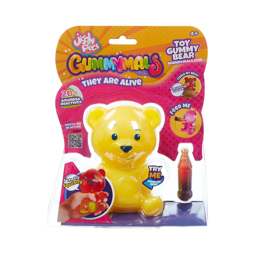 RUBBERY SQUEEZABLE GUMMY-BEAR SHAPE YELLOW COLOR – The Little Things