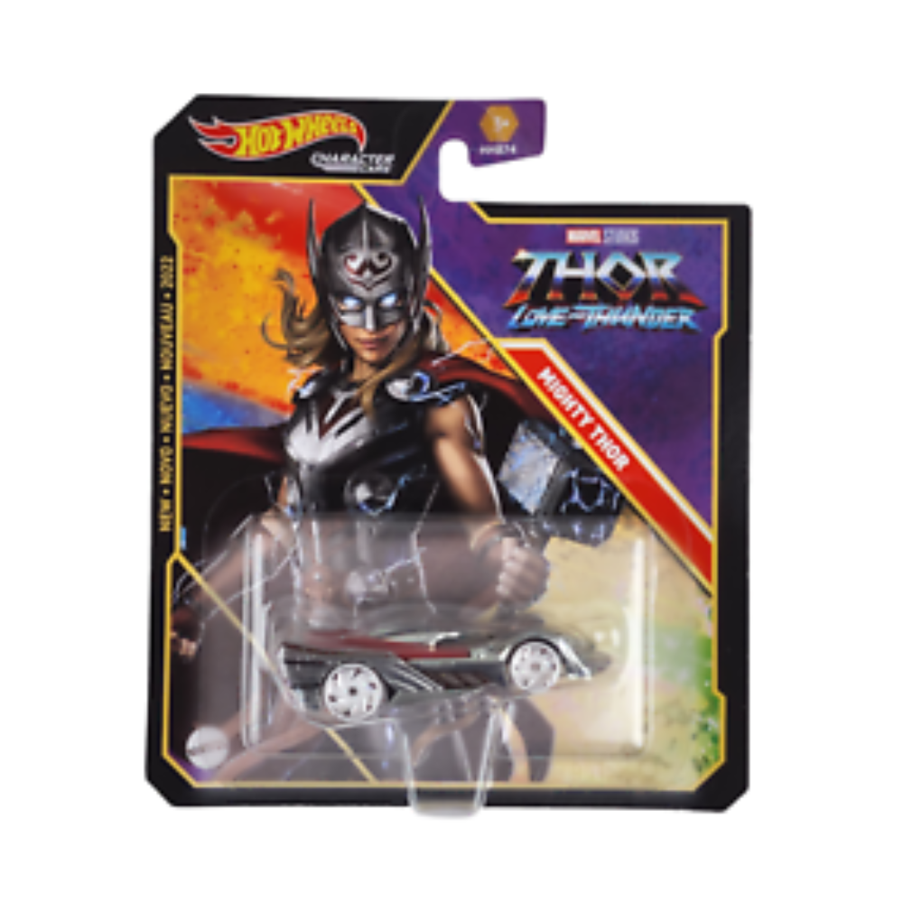 Hot Wheels Marvel Thor Love & Thunder Mighty Thor Character Car – The ...