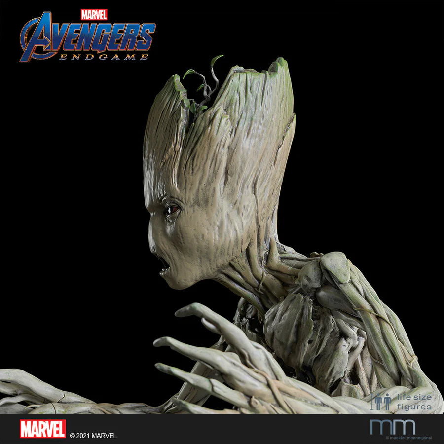 Marvel Avengers Endgame Teenage Groot Lifesize Statue by Muckle Manequ ...