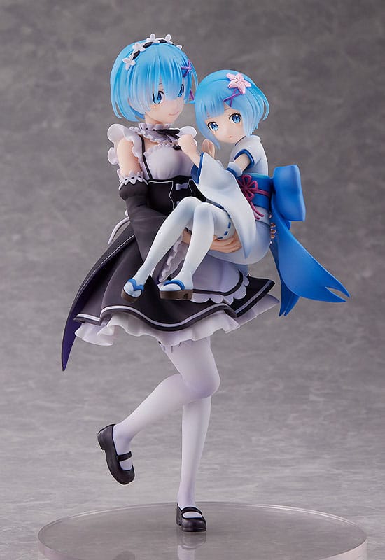 Re:ZERO Starting Life in Another World Figure Rem & Childhood Rem 1/7 ...