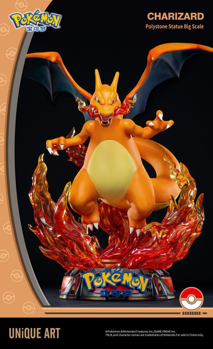 Pokemon CHARIZARD BIG SCALE STATUE By UNiQUE ART – The Little Things