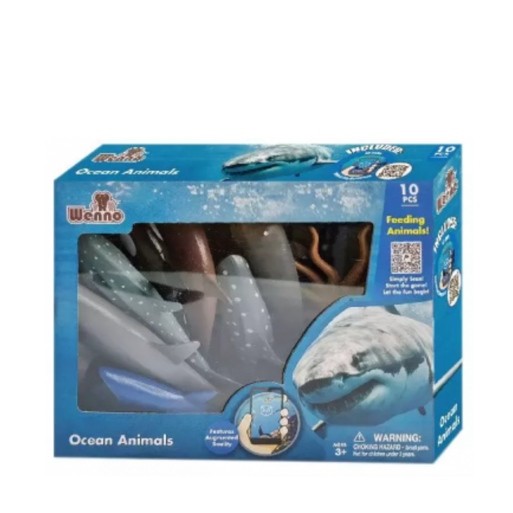 Ocean Animals 10 Pieces Playset by Wenno Animal Planet – The Little Things