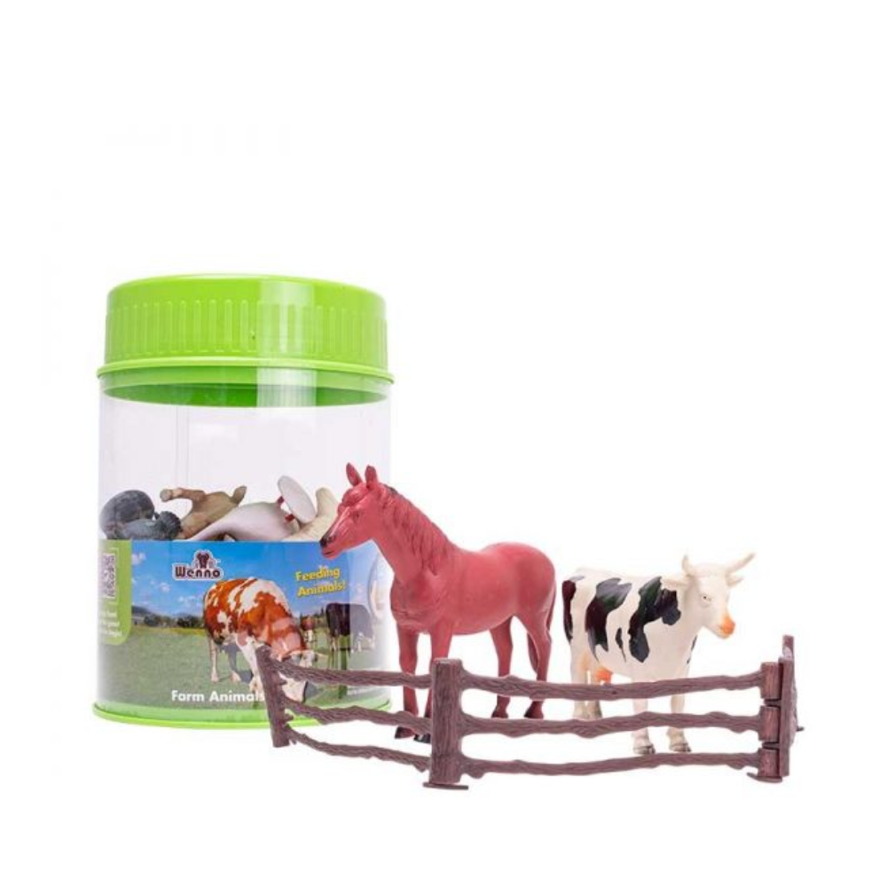 Farm Animals 14 Pcs In 9.5 Height Tube Playset – The Little Things