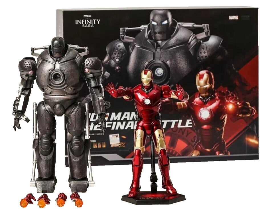 Marvel Iron Monger + Iron Man MK3 Luminous Edition Action Figure By ZD ...