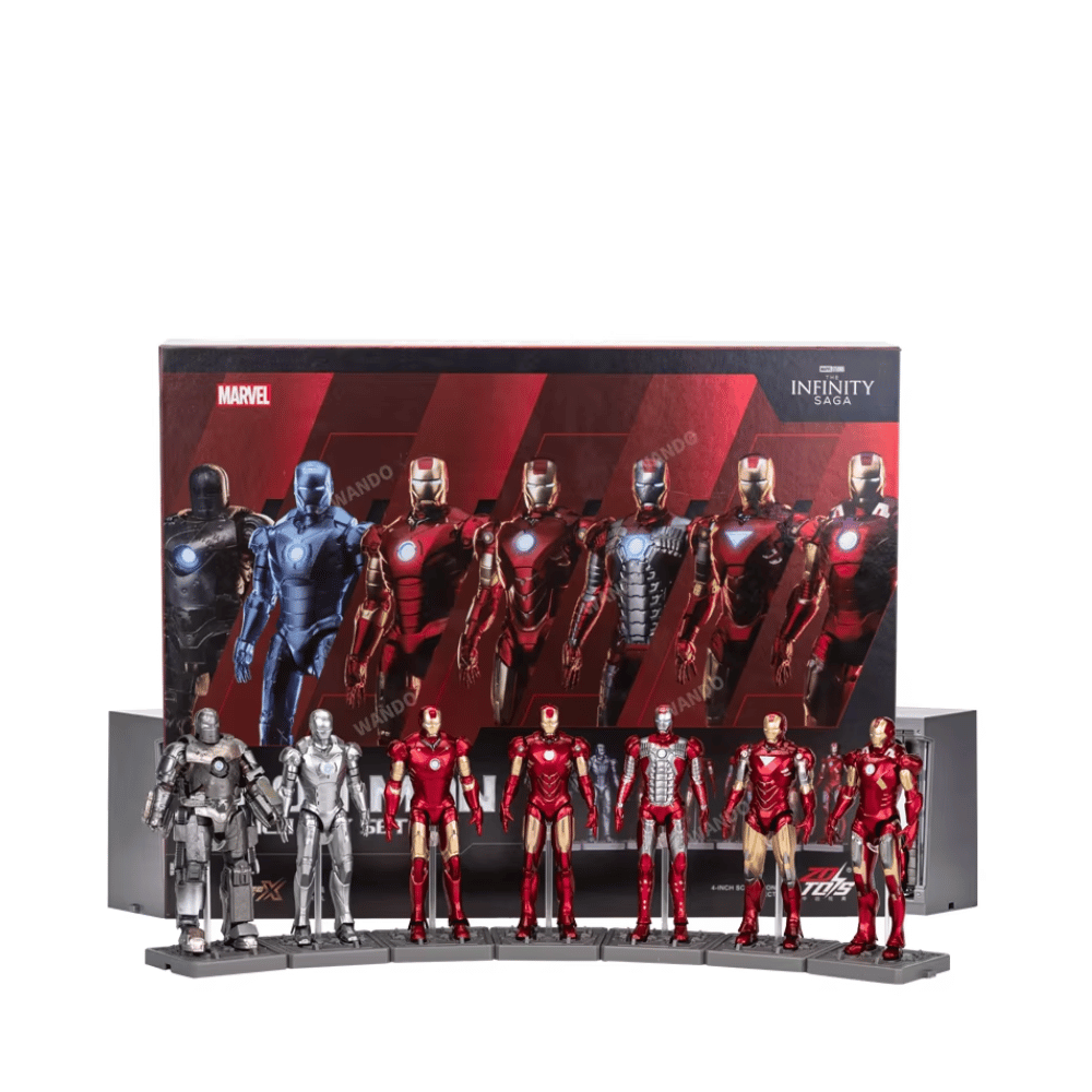 Marvel Iron Man 7-piece set 4-inch Action Figure By ZD Toys – The ...